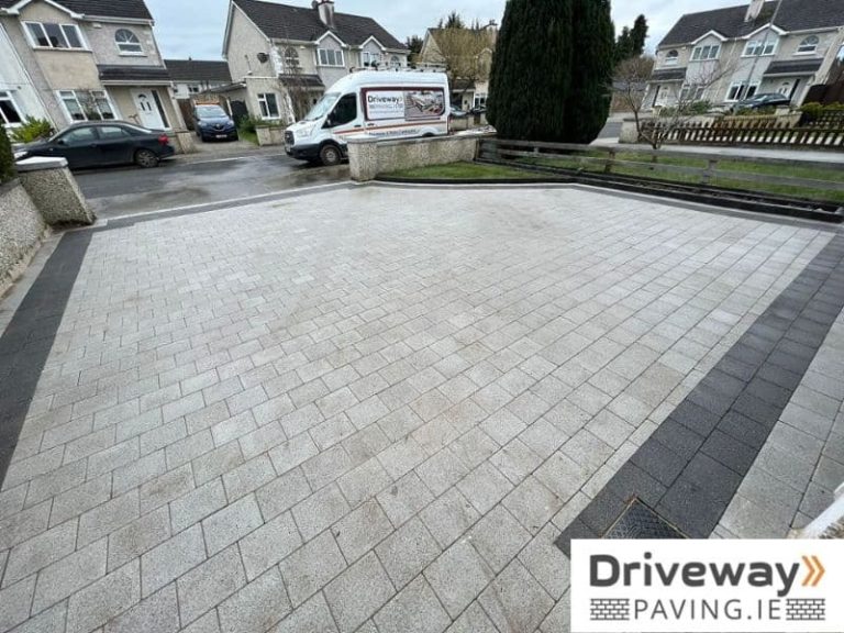 Silver Granite Cobblelock Driveway Installation in Allenwood, Co ...